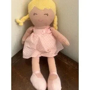 Carter's | Toys | Carters Plush Ballerina Pink Polka Dot Baby Doll ...